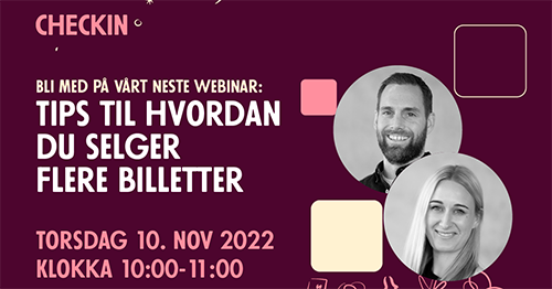 Bli med på vårt webinar! - Checkin.no